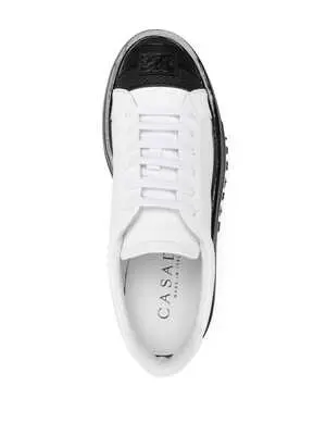 Casadei Nexus Leather Platform Sneakers