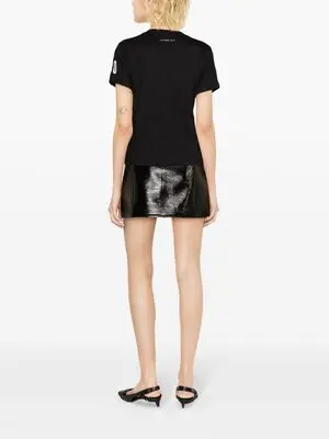 COURREGES Straight Fit T-shirt - Black