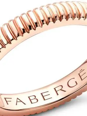 Faberge 18kt Rose Gold Ruby Ring