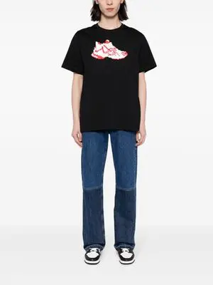 MOSTLY HEARD RARELY SEEN Red Runner Cotton T-shirt