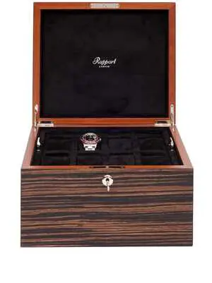 RAPPORT LONDON Heritage Wood 16-watch Box - Brown