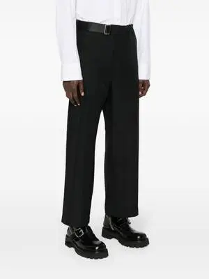 OAMC Belted Cotton Straight-leg Trousers