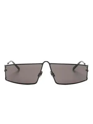 Saint Laurent Sl 606 Rectangle-frame Sunglasses - Black