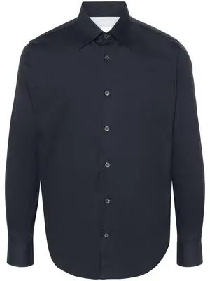 Eleventy Pointed-collar Shirt - Blue