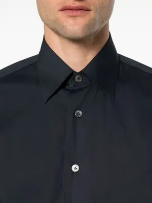 Eleventy Pointed-collar Shirt - Blue