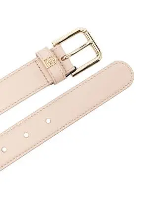 Dolce & Gabbana Logo-lettering Leather Belt - Pink