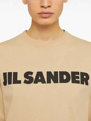 JIL SANDER Logo T-shirt - Brown