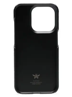 Mcm Aren Visetos-print Iphone 15 Pro Phone Case