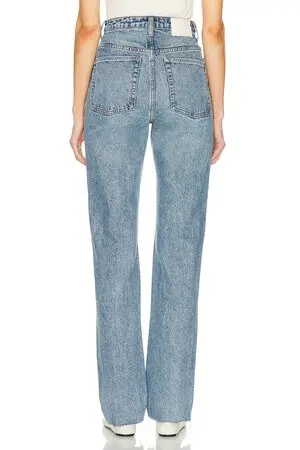 GRLFRND Sara Super High Rise Straight Jeans - Wave Hill