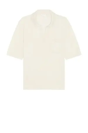 Saint Laurent Polo Manches Courtes In Black