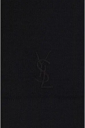 Saint Laurent Polo Manches Courtes In Black - Noir