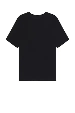 Saint Laurent Tee Col Rond In Black