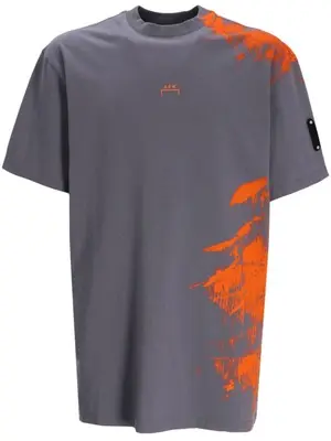 A-COLD-WALL* Brushstroke Cotton T-shirt - Grey
