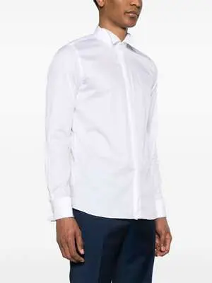 Tagliatore Wingtip-collar Cotton Shirt
