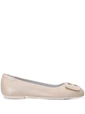Hogan H661 Patent-leather Ballerinas - Neutrals
