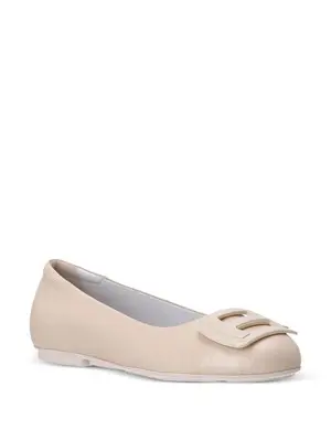 Hogan H661 Patent-leather Ballerinas - Neutrals
