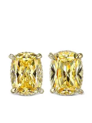 ANABELA CHAN 18kt Gold Vermeil Wing Diamond Earrings - Yellow
