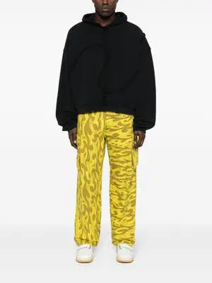 ERL Abstract-print Cargo Pants - Yellow