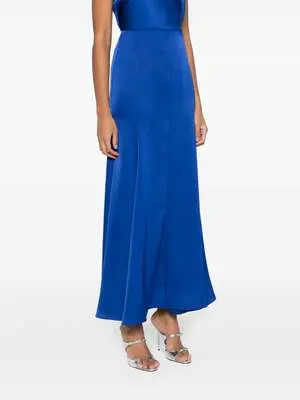 Philosophy Di Lorenzo Serafini Satin Maxi Flared Skirt