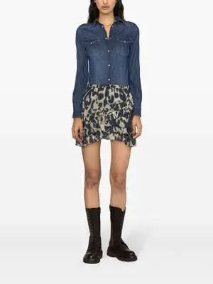 Liu Jo Embroidered Denim Shirt