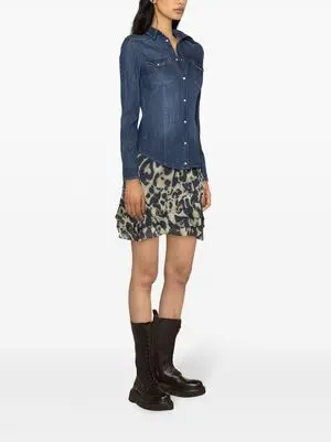 Liu Jo Embroidered Denim Shirt