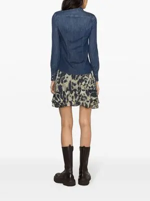 Liu Jo Embroidered Denim Shirt