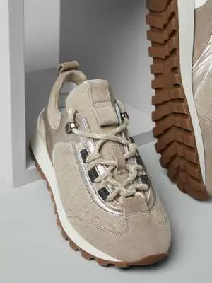Brunello Cucinelli Panelled Lace-up Sneakers