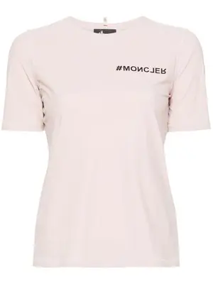 Moncler Logo-embossed Technical-jersey T-shirt