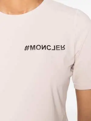 Moncler Logo-embossed Technical-jersey T-shirt