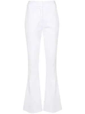 Genny White Flared Trousers