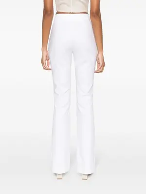 GENNY Twill Flared Trousers - White