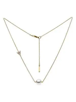 AUTORE MODA Saskia -vermeil Pearl Necklace - Gold