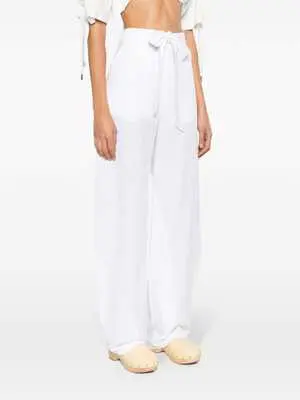 Pinko Belted Wide-leg Trousers