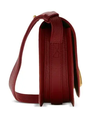Burberry Mini Rocking Horse Leather Crossbody Bag - Red