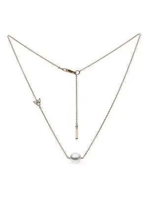 AUTORE MODA Rose Gold Vermeil South Sea Pearl Necklace - Pink
