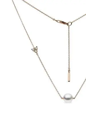 AUTORE MODA Rose Gold Vermeil South Sea Pearl Necklace - Pink