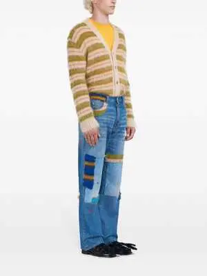 Marni Patchwork Straight-leg Jeans