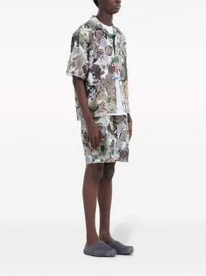 Marni Floral-print Silk Shirt - Neutrals