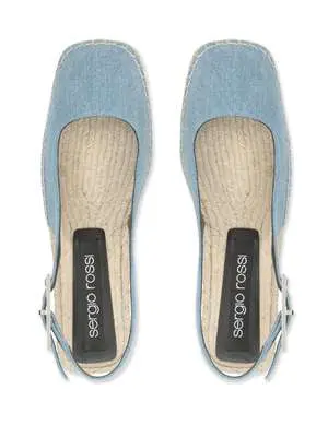 SERGIO ROSSI Sr Nora Denim Espadrilles