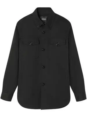 Versace Medusa-button Cotton Shirt Jacket