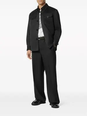 Versace Medusa-button Cotton Shirt Jacket