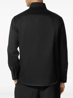 Versace Medusa-button Cotton Shirt Jacket