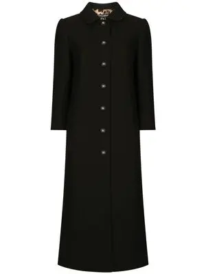 Dolce & Gabbana Logo-button Single-breasted Coat