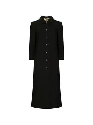 DOLCE & GABBANA Dolce & Gabbana Logo-Button Single-Breasted Coat