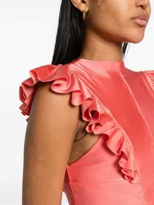 Philosophy Di Lorenzo Serafini Ruffled Midi Dress