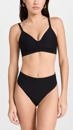 STYLEST Brief Bikini Bottom - Caviar