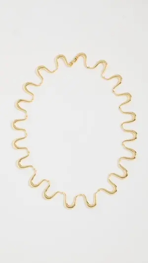 ADINA EDEN Thin Squiggle Necklace