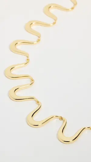 ADINA EDEN Thin Squiggle Necklace