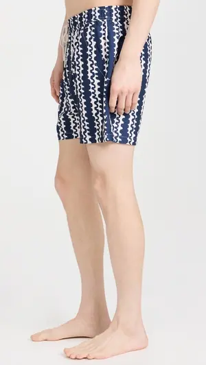 Oas Scribble Swim Shorts 5 - Blue