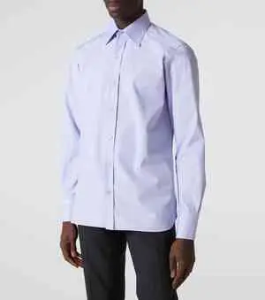 TOM FORD Cotton Poplin Shirt - Blue